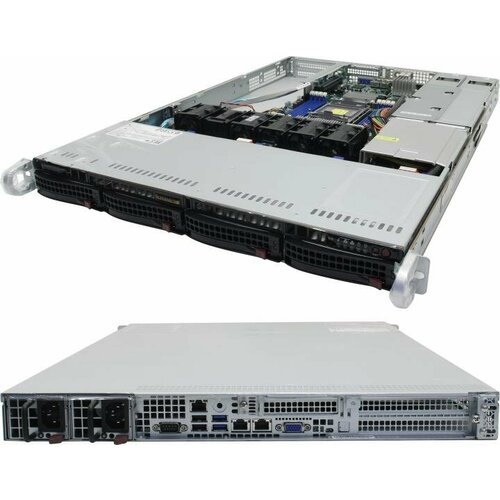 Сервер в корпусе высотой 1U Никс sS9600/pro1U S923F1Ci Xeon Silver 4316/128 ГБ/1 x 1 Тб SSD/Aspeed AST2600