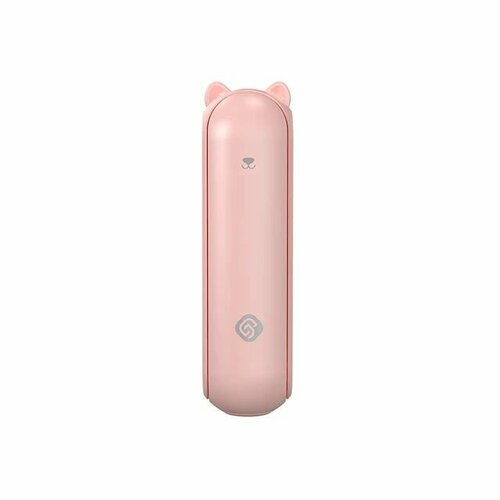 Вентилятор повербанк фонарик (3 в 1) Мишка розовый Bear Powerbank ручной, портативный, настольный (USB-кабель TYPE-C в комплекте), внешний аккумулятор, пауэрбанк