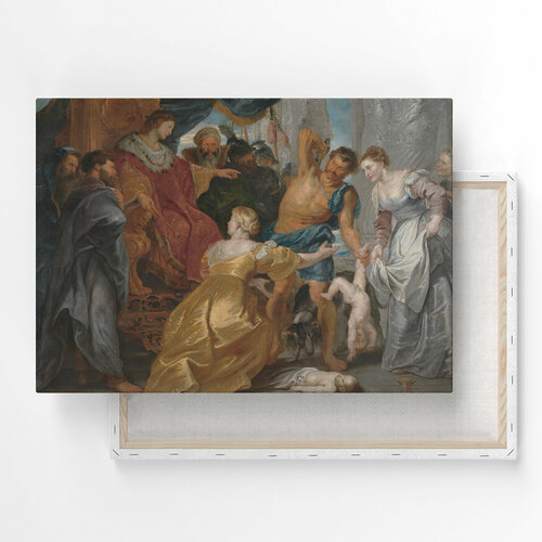 Картина на холсте, репродукция / Питер Пауль Рубенс - The Judgement of Solomon / Размер 40 x 53 см