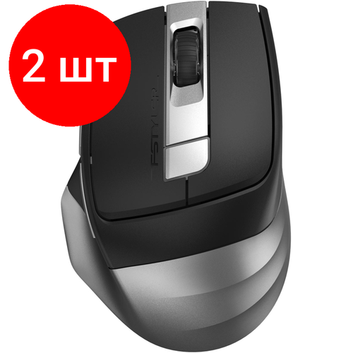 Комплект 2 штук, Мышь компьютерная A4Tech Fstyler (FB35C SMOKY GREY) оптич/2400dpi/6but