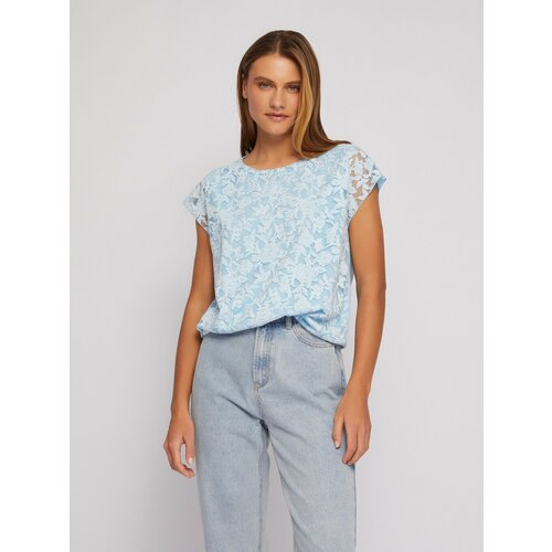 Блуза Zolla, размер M, светло-голубой