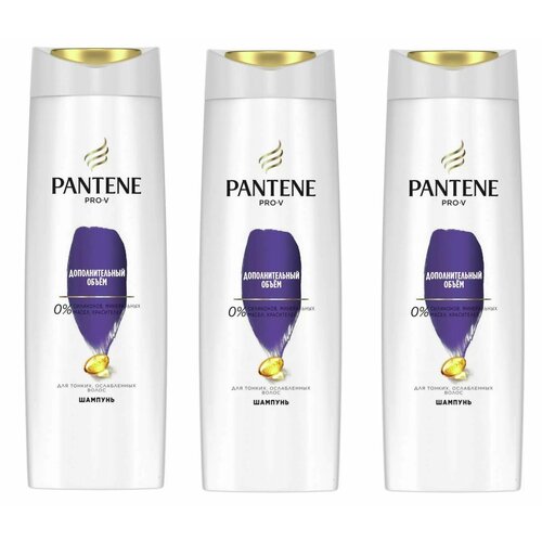 PANTENE Шампунь Дополнительный объем для тонких волос, 400 мл, 3 шт/