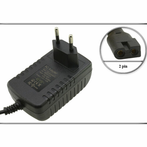 Адаптер (блок) питания 2.4V, 0.8A, 2pin (SW-024080EU, ZDJ024080EU), зарядное устройство для машинки стрижки, триммера, клиппера Codos.