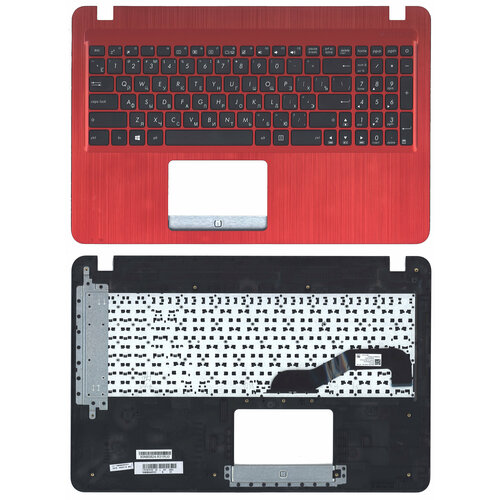 Клавиатура (keyboard) для ноутбука Asus X540SC, топкейс W/ODD красный