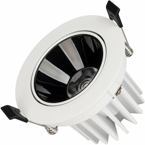 Светильник встраиваемый LED MS-FORECAST-BUILT-TURN-R102-12W Warm3000 (WH-BK, 32 deg, 230V) (Arlight, IP20 Металл, 5 лет) 035449