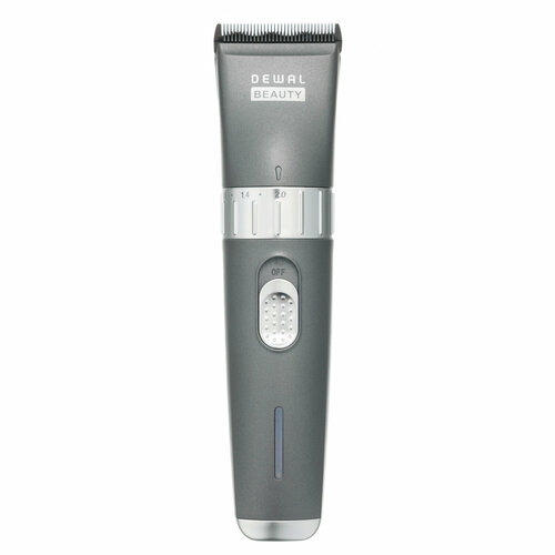 Машинка для стрижки волос DEWAL BEAUTY Easy, аккумуляторно-сетевая, нож 45 мм, 0,8 - 2,0 мм, 4 насадки, графитовая HC9009