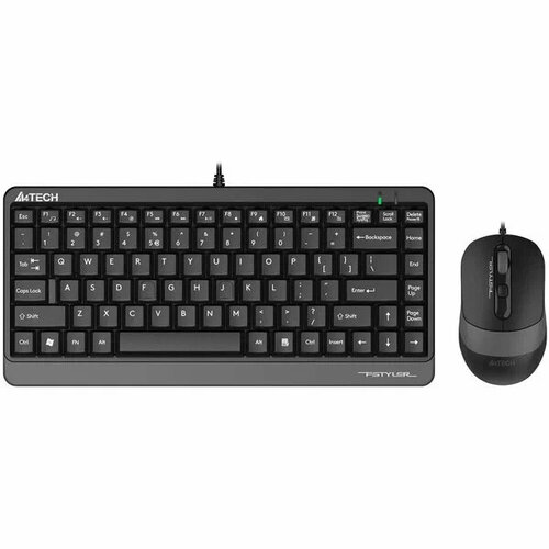 Клавиатура + мышь A4Tech Fstyler F1110 клав: черный/серый мышь: черный/серый USB Multimedia (F1110 GREY)