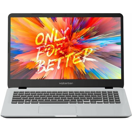 Ноутбук MAIBENBEN M545 M5451SA0LSRE0, 15.6", IPS, AMD Ryzen 5 4500U 2.3ГГц, 6-ядерный, 8ГБ DDR4, 256ГБ SSD, AMD Radeon, Linux, серебристый