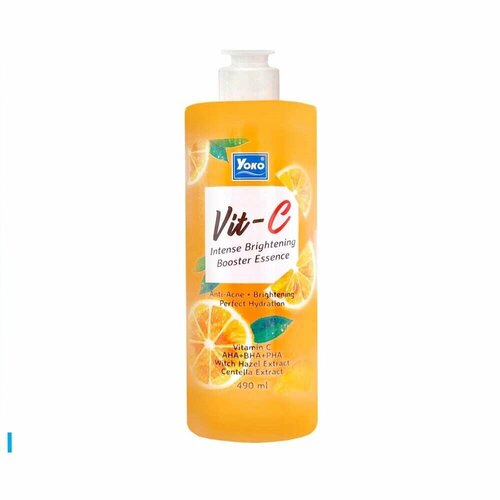 VIT-C Intense Brightening Booster Essence, Yoko (Интенсивная осветляющая эссенция-бустер для тела, с витамином С, Йоко), 490 мл.