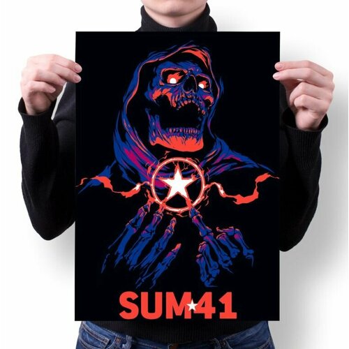 Плакат Sum 41, Сам 41 №6, А3 (42-29 см)