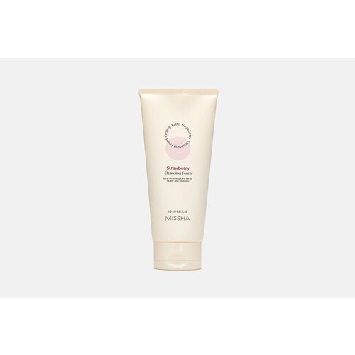 Пенка для умывания с экстрактом клубники Creamy latte Strawberry Missha 172 мл.