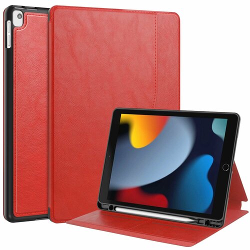 Чехол для iPad 7 / 8 / 9 10.2" красный Business series