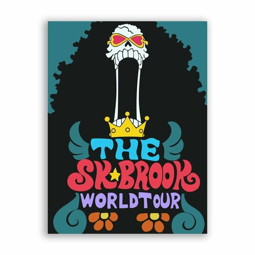 Постер, плакат на бумаге / The Sk. Brook Worldtour - Ван-Пис / Размер 30 x 40 см