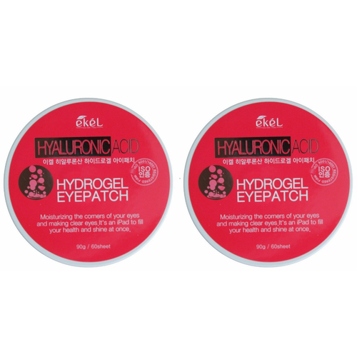 Гидрогелевые патчи Ekel c гиалуроновой кислотой, 90 мл, 2 шт