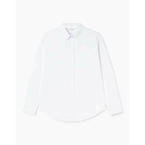 Школьная рубашка Gloria Jeans, размер 8-9л/134 (33), белый