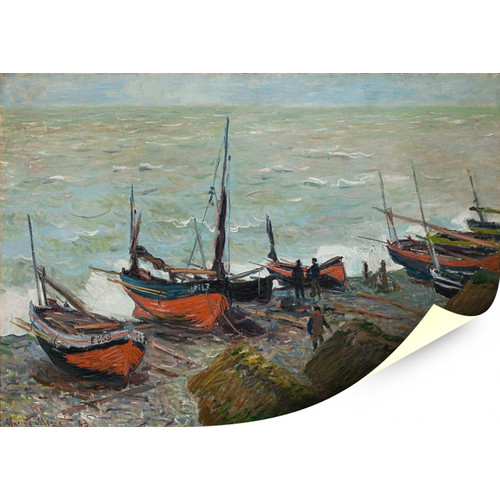 "Рыбацкие лодки", Моне, Клод, картина (репродукция) (40х28 см / без подрамника)