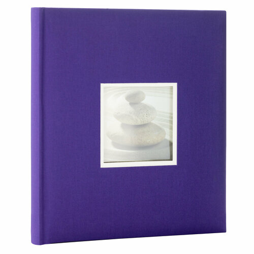 Фотоальбом Fotografia 10x15 см 400 фото, «Классика» с окошком, фиолетовый