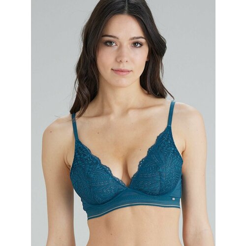 Бюстгальтер Pretty Polly бюстгальтер-триангул geo lace, 2 шт., размер 36A, бирюзовый