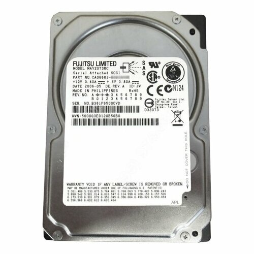 Жесткий диск Fujitsu CA06681-B27900WL 73Gb SAS 2,5" HDD