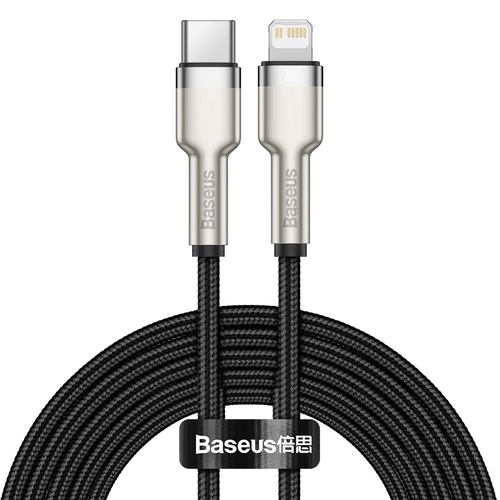 Кабель Baseus Cafule Series Metal Data Cable Type-C to iP PD 20W 2m (Black)
