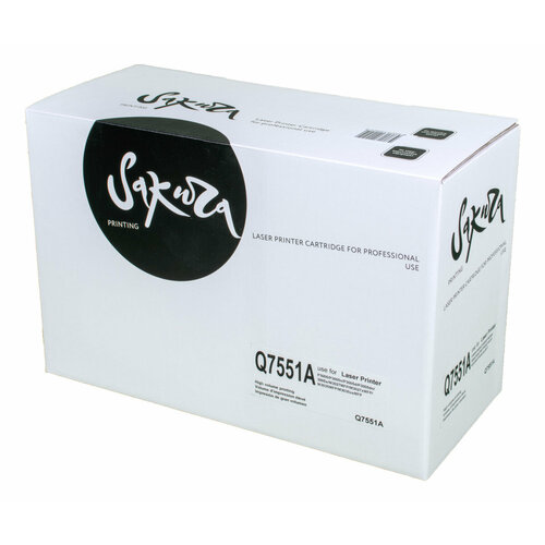 2 шт. Картридж лазерный Sakura 51A / Q7551A черный 6500 стр. для HP (SAQ7551A)