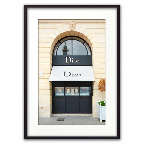 Постер в рамке Магазин Диор, 30х40 см