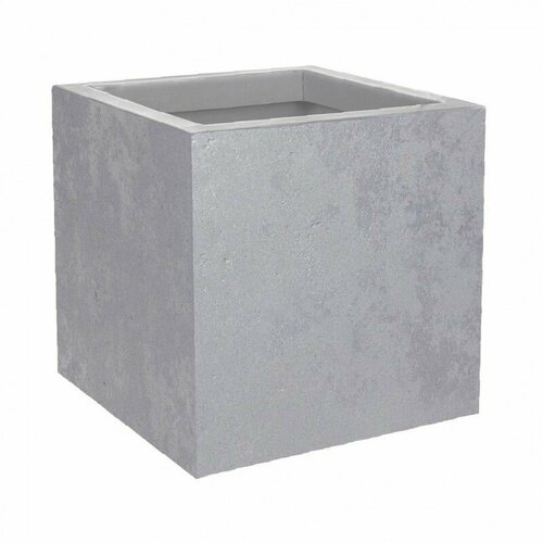 Горшок цветочный EDA BASALT'UP, квадратный 29,5х29,5х29,5 см. 21л.