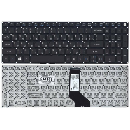 Клавиатура для ноутбука Acer Aspire E5-722 черная без рамки