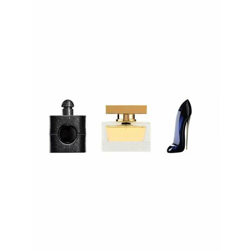 Подарочный набор для нее по мотивам Yves Saint Laurent Black Opium, Dolce & Gabbana The One For Women, Carolina Herrera Good Girl 3 по 2 мл