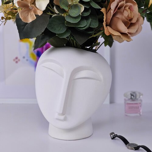 Декоративная ваза-кашпо из керамики "будда 21см"