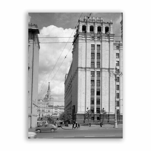 Советский постер, плакат на бумаге / Старая Москва / Размер 30 x 40 см