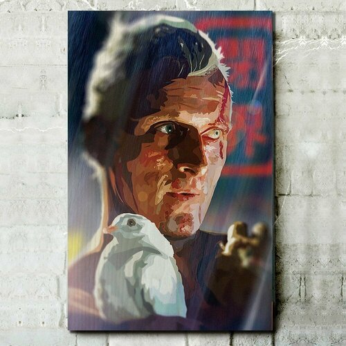 Картина интерьерная на дереве фильм Бегущий по лезвию (Blade Runner. Рой Батти) - 14377 В