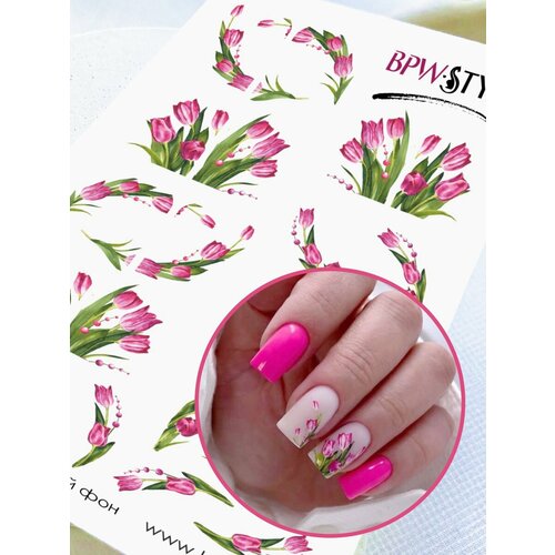 Наклейки для ногтей BPW Style Цветы весна