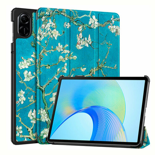 Чехол для планшета HONOR Pad X9 (11.5 дюйма), с магнитом и красивым рисунком (Цветущая сакура)