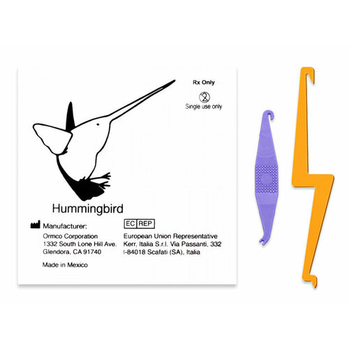 Ormco Hummingbird резиновая тяга для брекетов Колибри 1/8" (3,18 мм) 2 Oz с крючками для фиксации