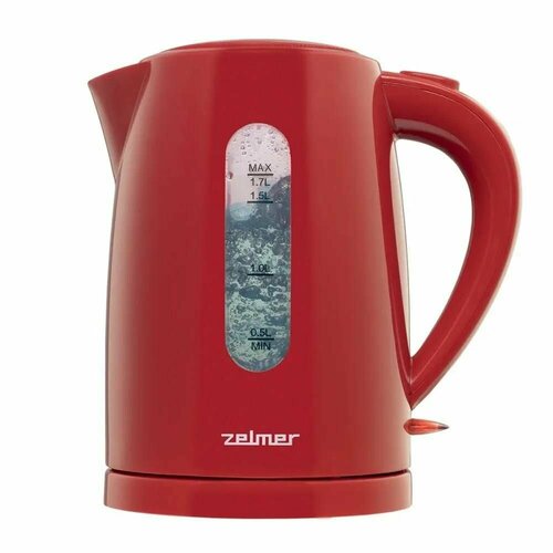 Чайник электрический Zelmer ZCK7616R, 2200Вт, красный, Мощность - 2200 Вт; Объем - 1.7 л; Нагревательный элемент - скрытый; Материал корпуса - пластик; Особенности - фильтр от накипи,