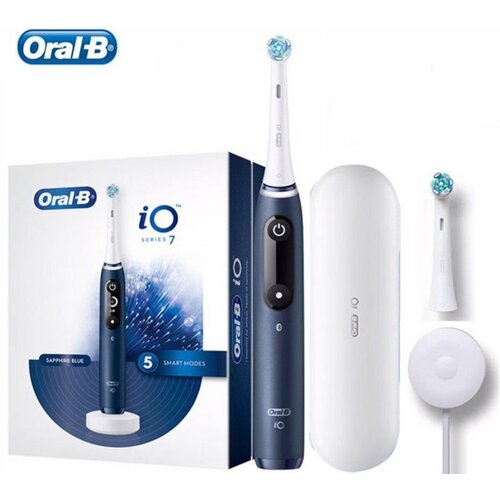 Электрическая зубная щетка Oral-B iO 7, sapphire blue