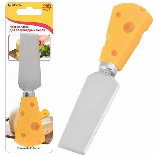 Нож-лопатка для полутвердых сыров Сырный ломтик