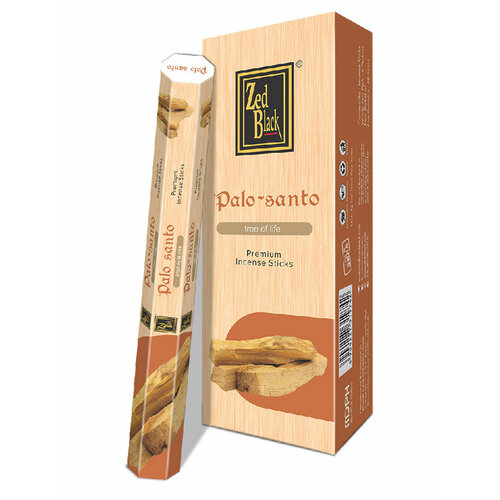 PALO-SANTO Premium Incense Sticks, Zed Black (пало санто премиум благовония, Зед Блэк), уп. 20 палочек.