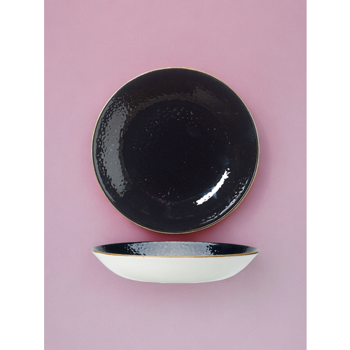 Салатник «Крафт лакрица», 0,65 л, 21,5 см, черный, фарфор, 12090570, Steelite