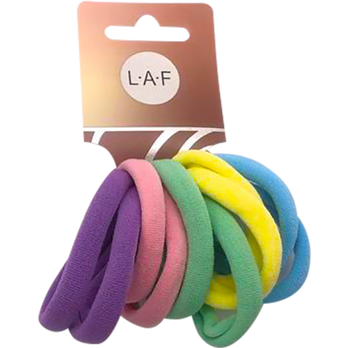 Резинки для волос LAF разноцветные базовые 1400 в ассортименте