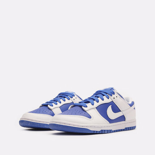 Кроссовки NIKE Dunk Low, размер 9 US, синий, белый