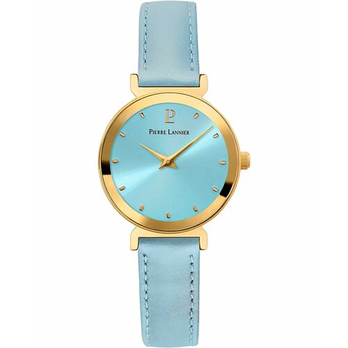 Наручные часы PIERRE LANNIER 035R566, голубой, золотой