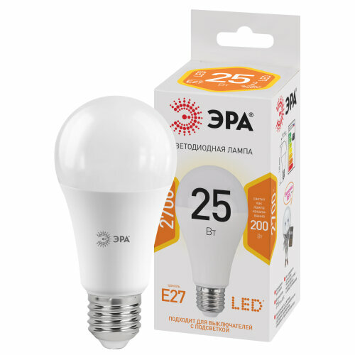 Лампа светодиодная A65-25W-827-E27 (комплект 4 шт.) (диод, груша, 25Вт, тепл, E27)