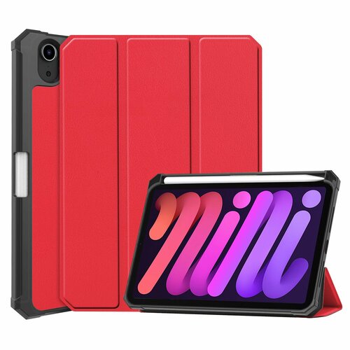 Чехол для iPad mini 6 ярко-красный TPU