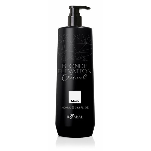 Kaaral Черная угольная тонирующая маска для волос BLONDE ELEVATION CHARCOAL MASK LT 1 1000мл