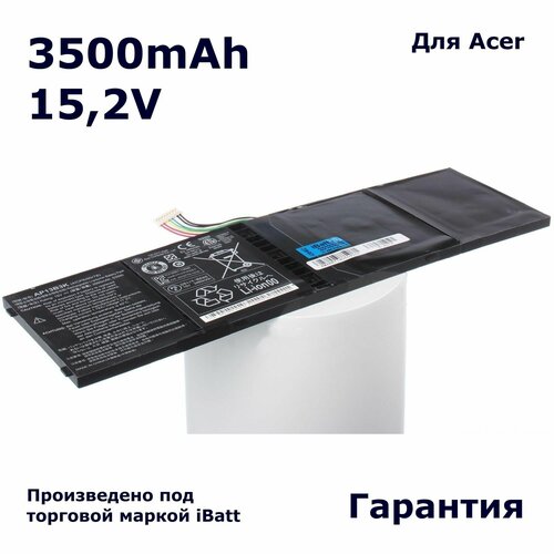 Аккумулятор iBatt 3500mAh, для Aspire V5-472G-53334G50a V5-552PG-85556G50arr V5-572G-53336G75a