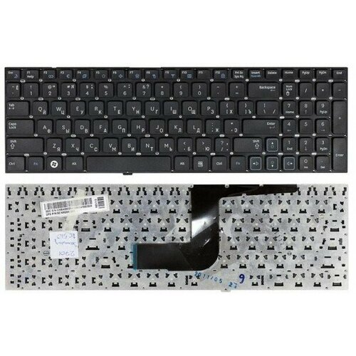 Клавиатура для ноутбука Samsumg CNBA5902927DBYNF черная без рамки
