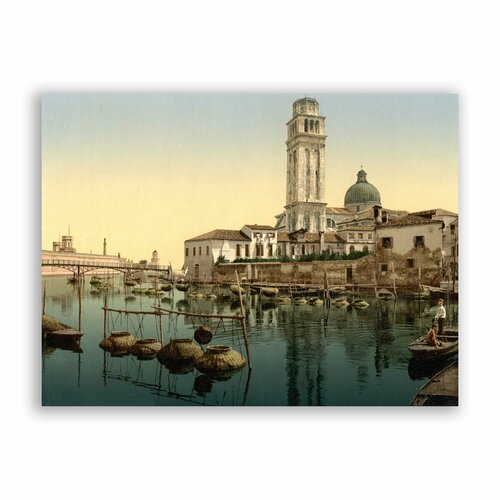 Постер, плакат на бумаге / St. Peters Church, Venice, Italy / Размер 40 x 53 см