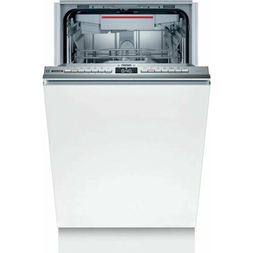Встраиваемая посудомоечная машина Bosch SPV4XMX20E, серебристый